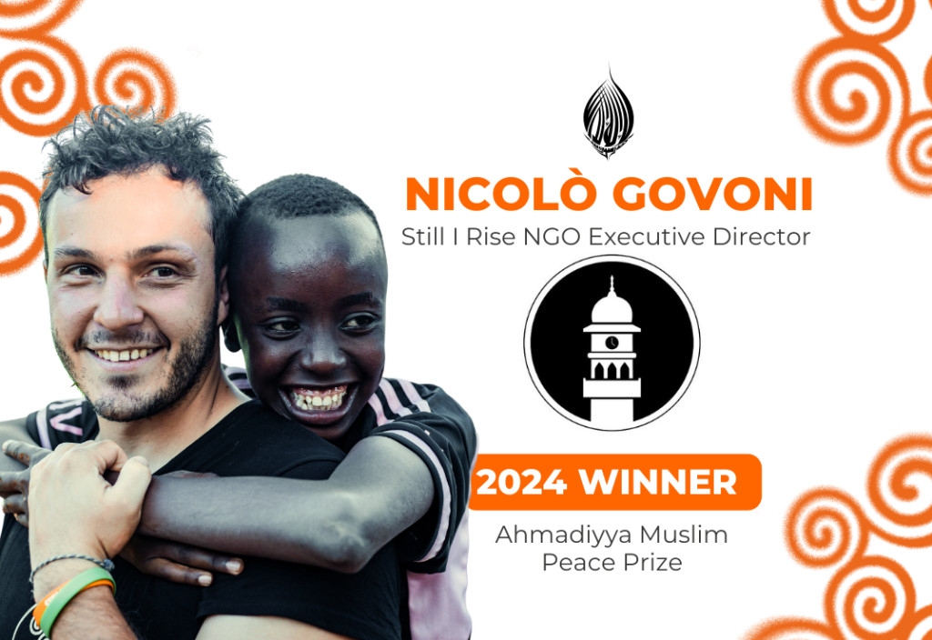 Nicolò Govoni won Ahmadiyya Muslim Peace Prize 2024 | Still I Rise